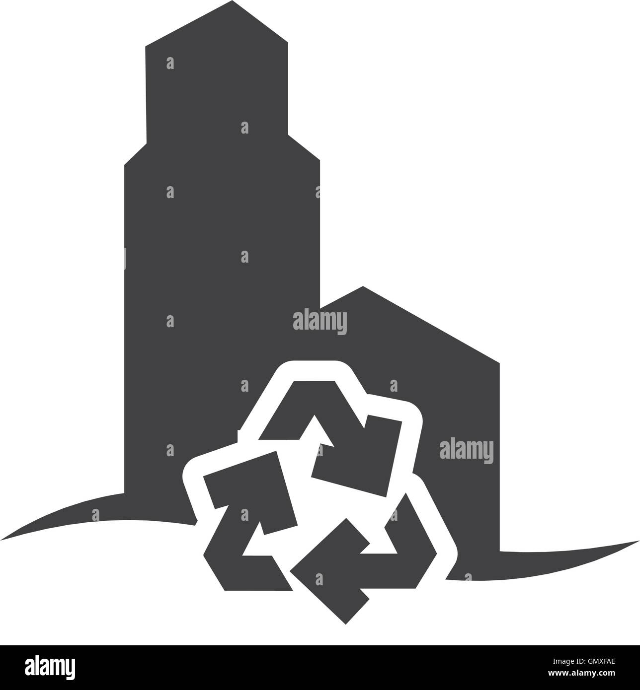 recycle ecology silhouette design Stock Vector Image & Art - Alamy