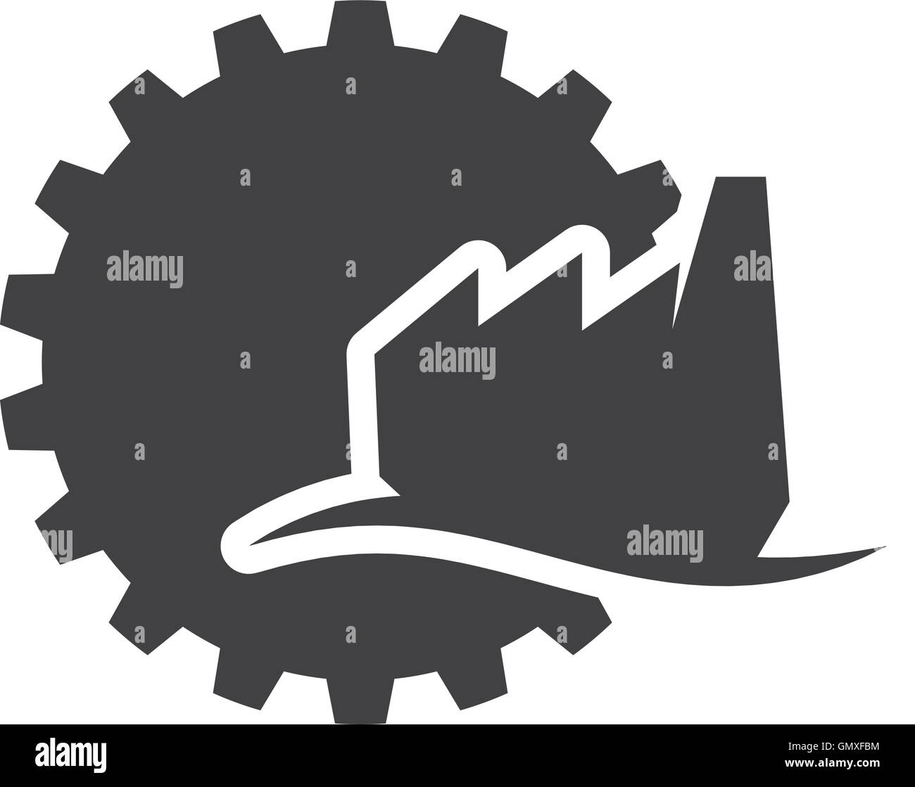 gear factory silhouette design Stock Vector Image & Art - Alamy