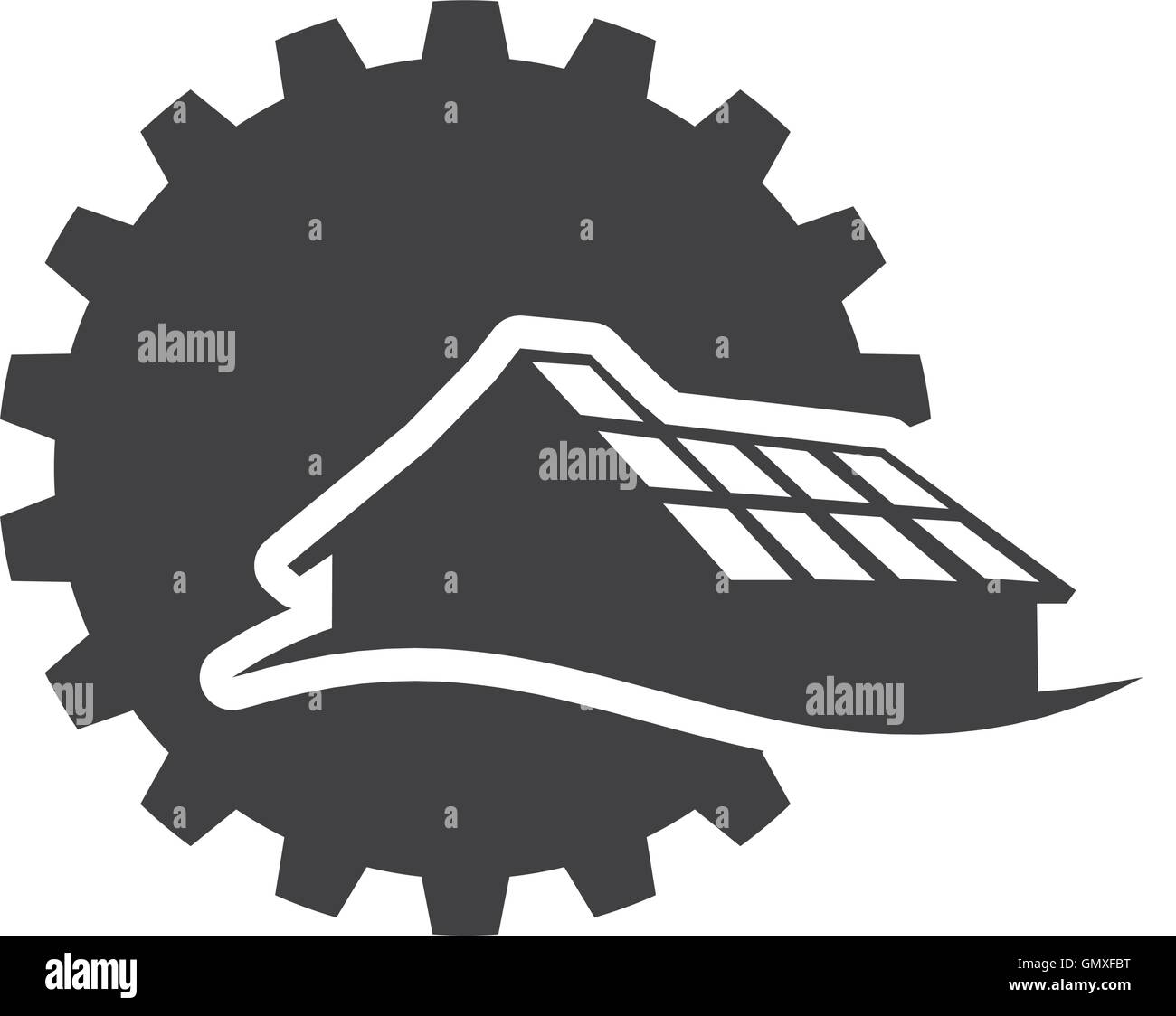 gear factory silhouette design Stock Vector Image & Art - Alamy