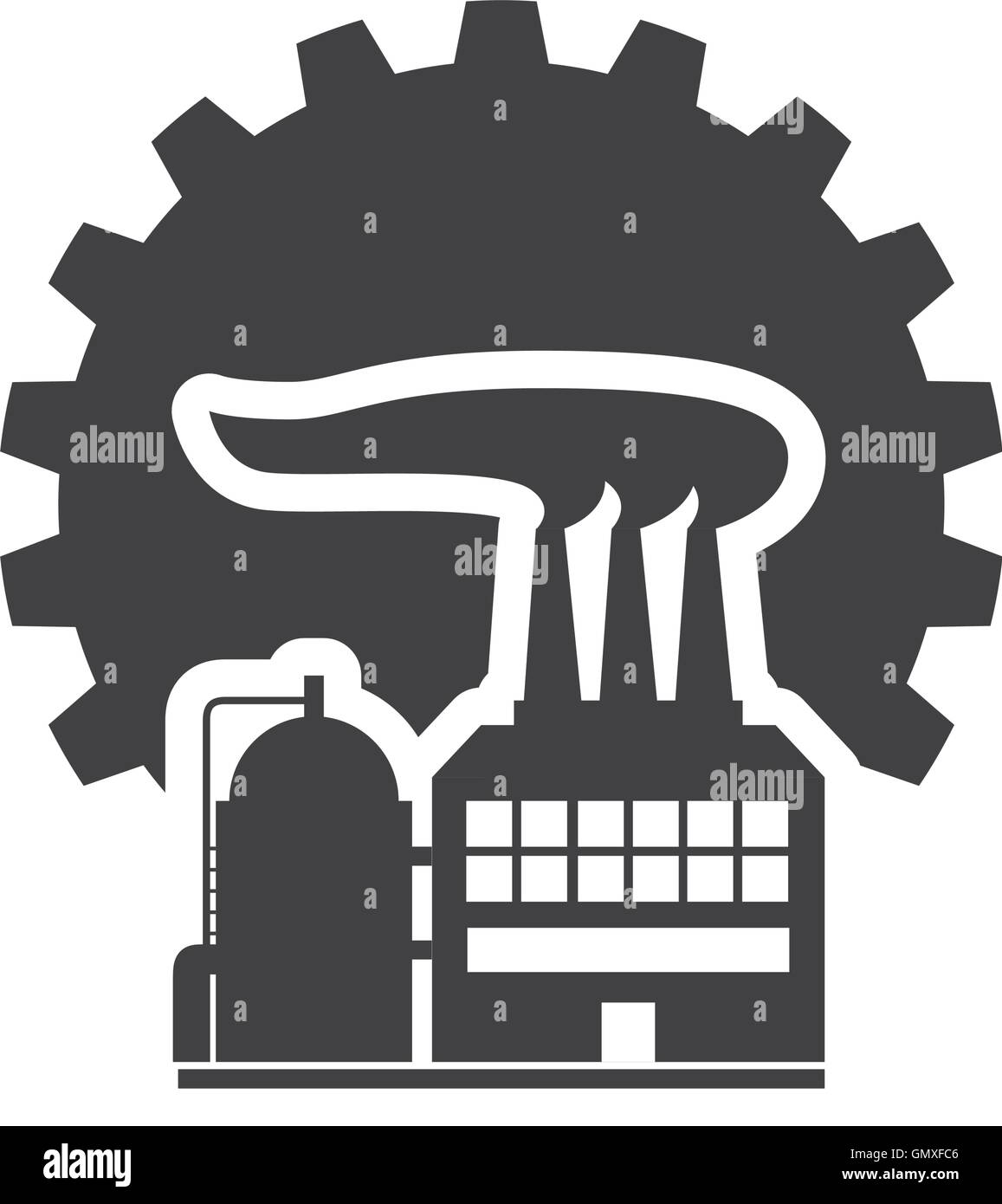 gear factory silhouette design Stock Vector Image & Art - Alamy