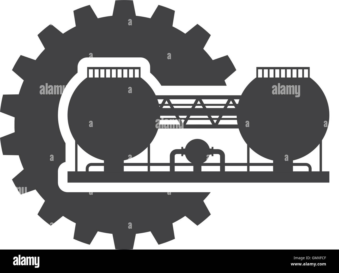 gear factory silhouette design Stock Vector Image & Art - Alamy