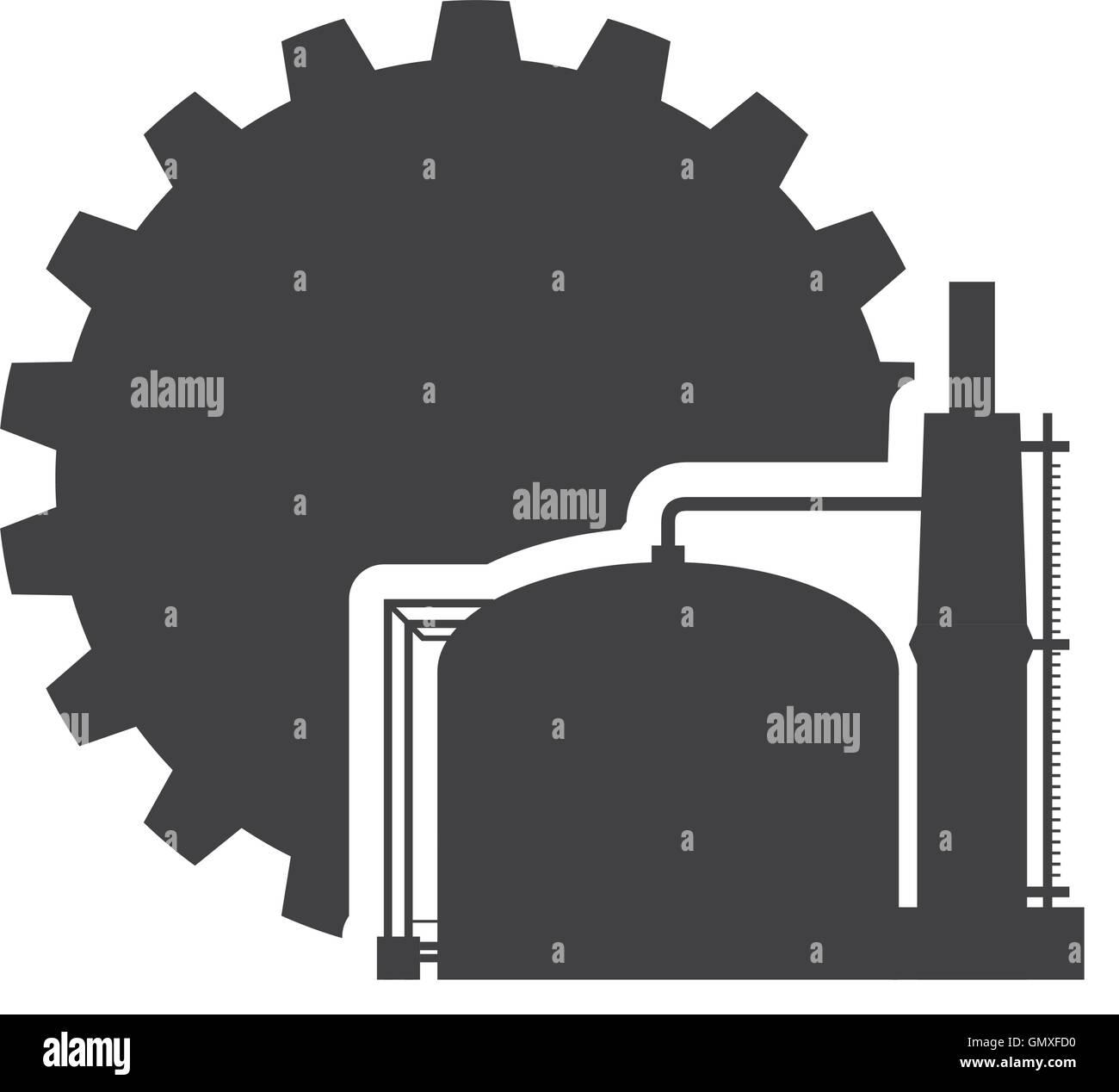 gear factory silhouette design Stock Vector Image & Art - Alamy