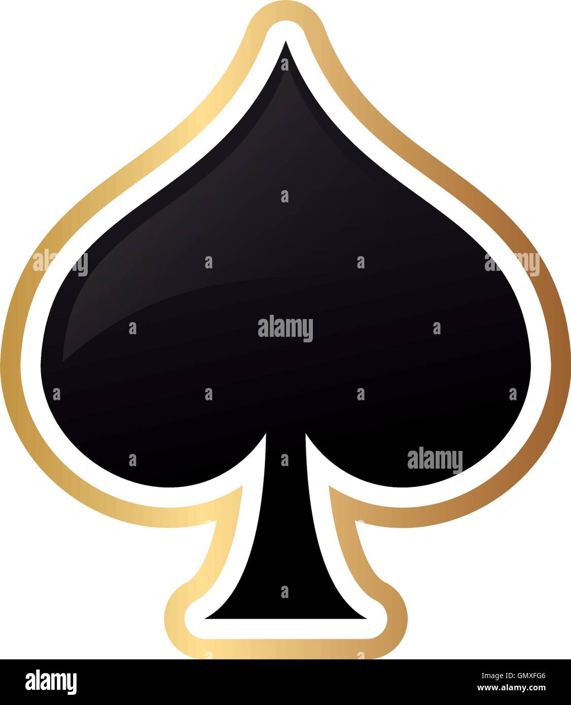 spade card icon Stock Vector Image & Art - Alamy