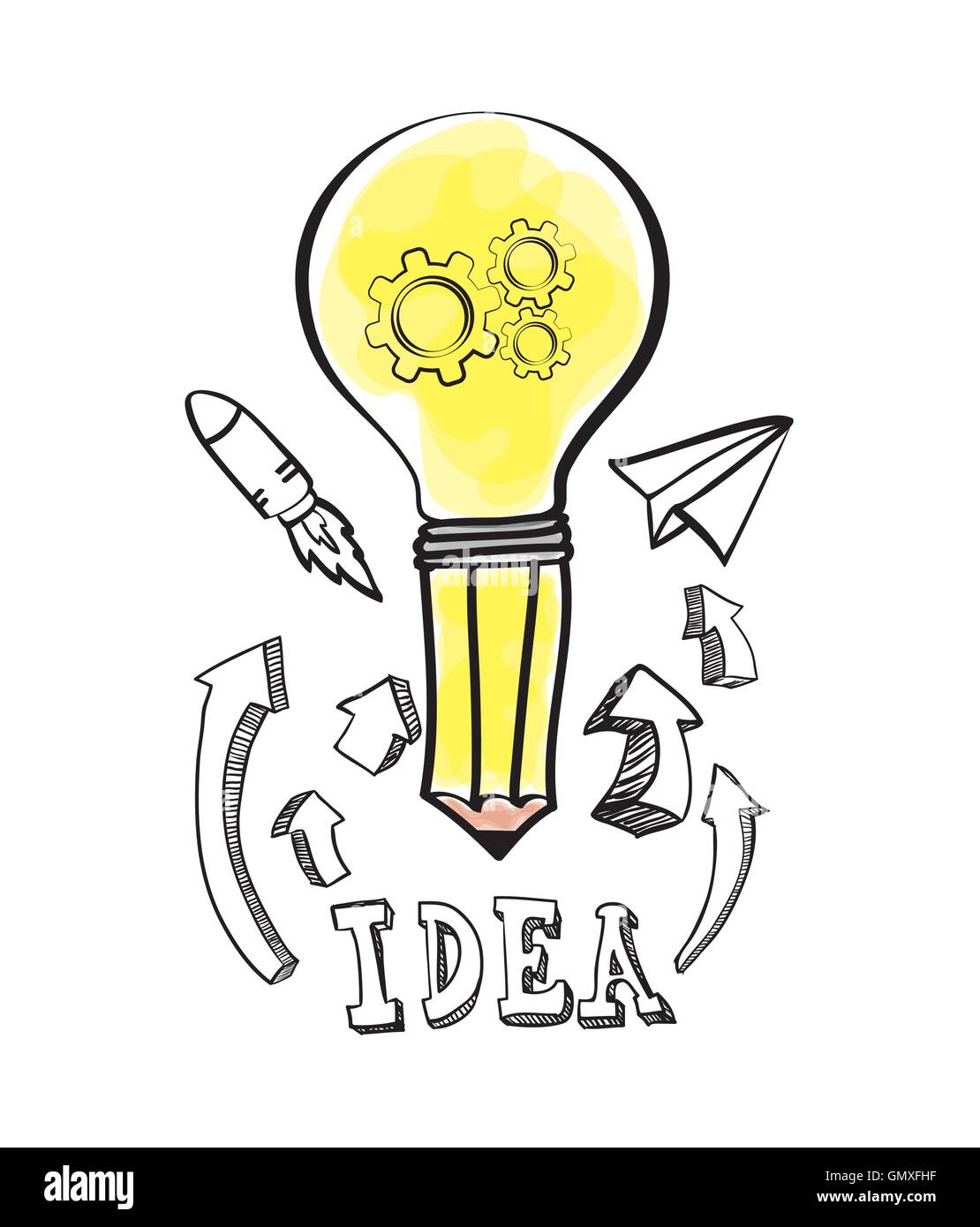 big idea sketch design Stock Vector Image & Art - Alamy