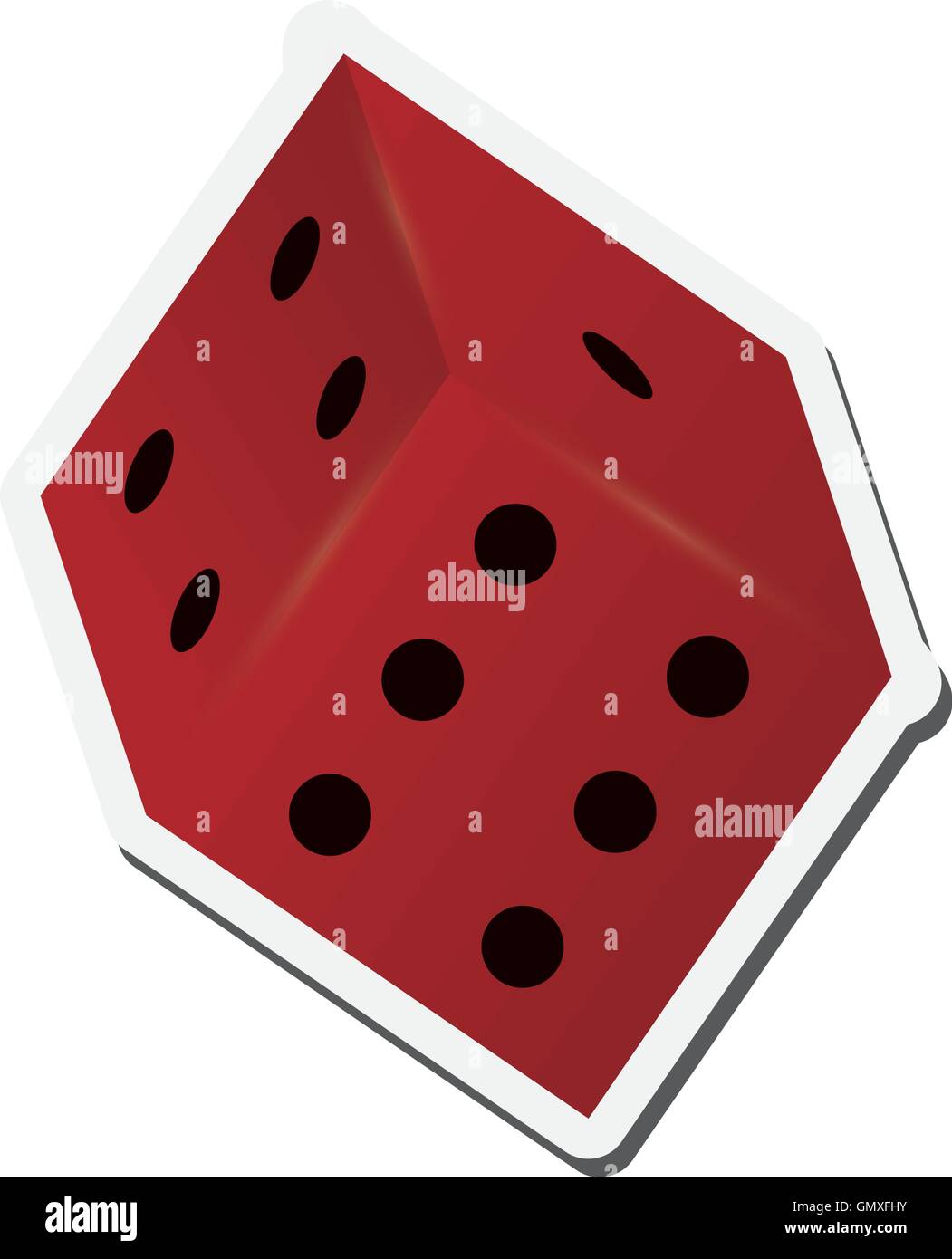 Red dice clipart hi-res stock photography and images - Alamy
