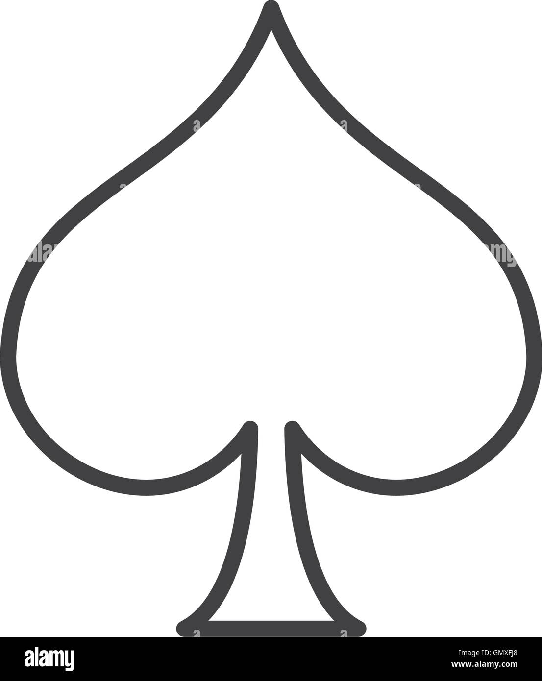 spade card icon Stock Vector Image & Art - Alamy