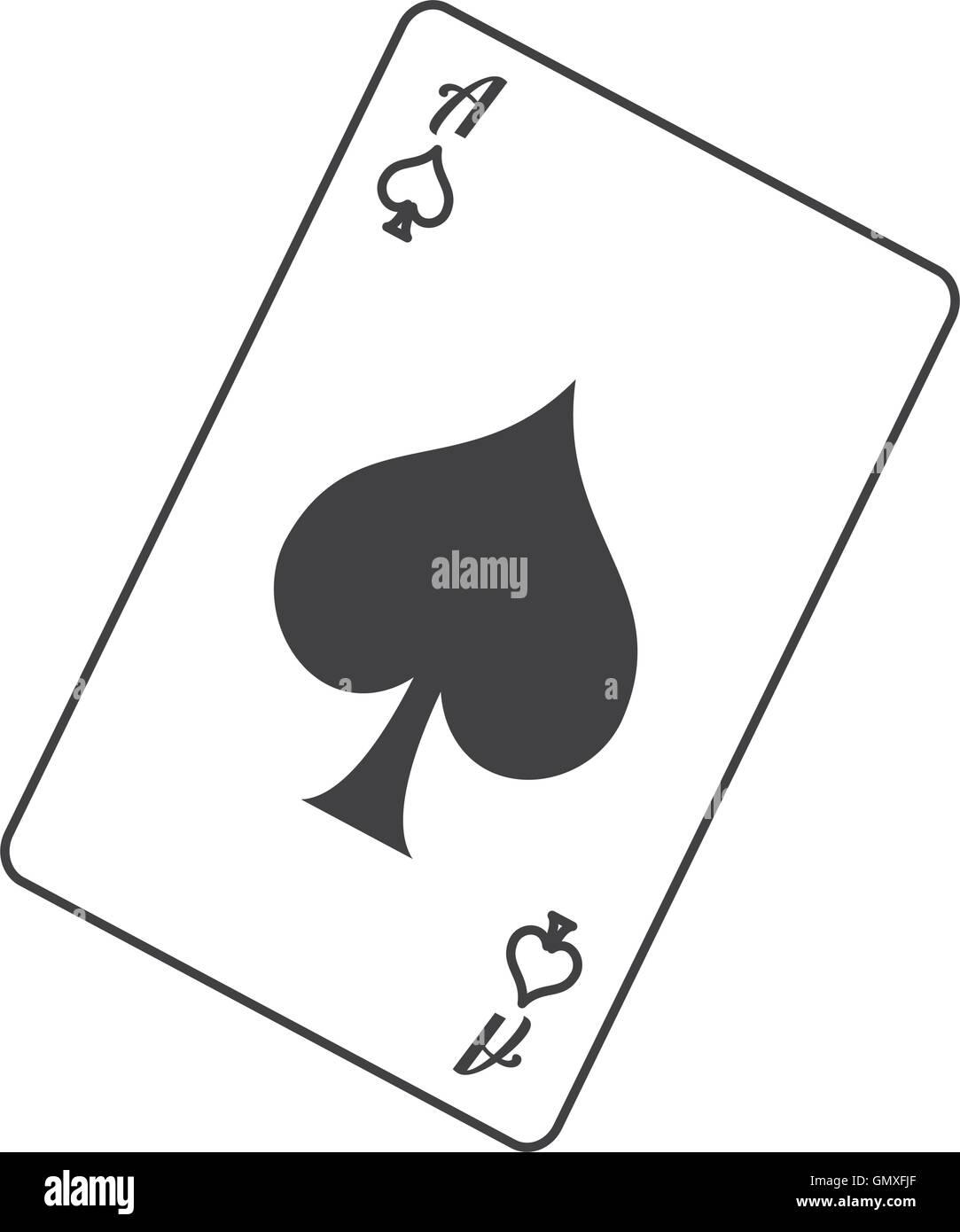 spade card icon Stock Vector Image & Art - Alamy