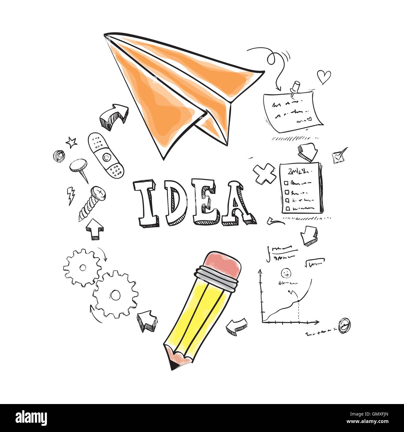 big idea sketch design Stock Vector Image & Art - Alamy