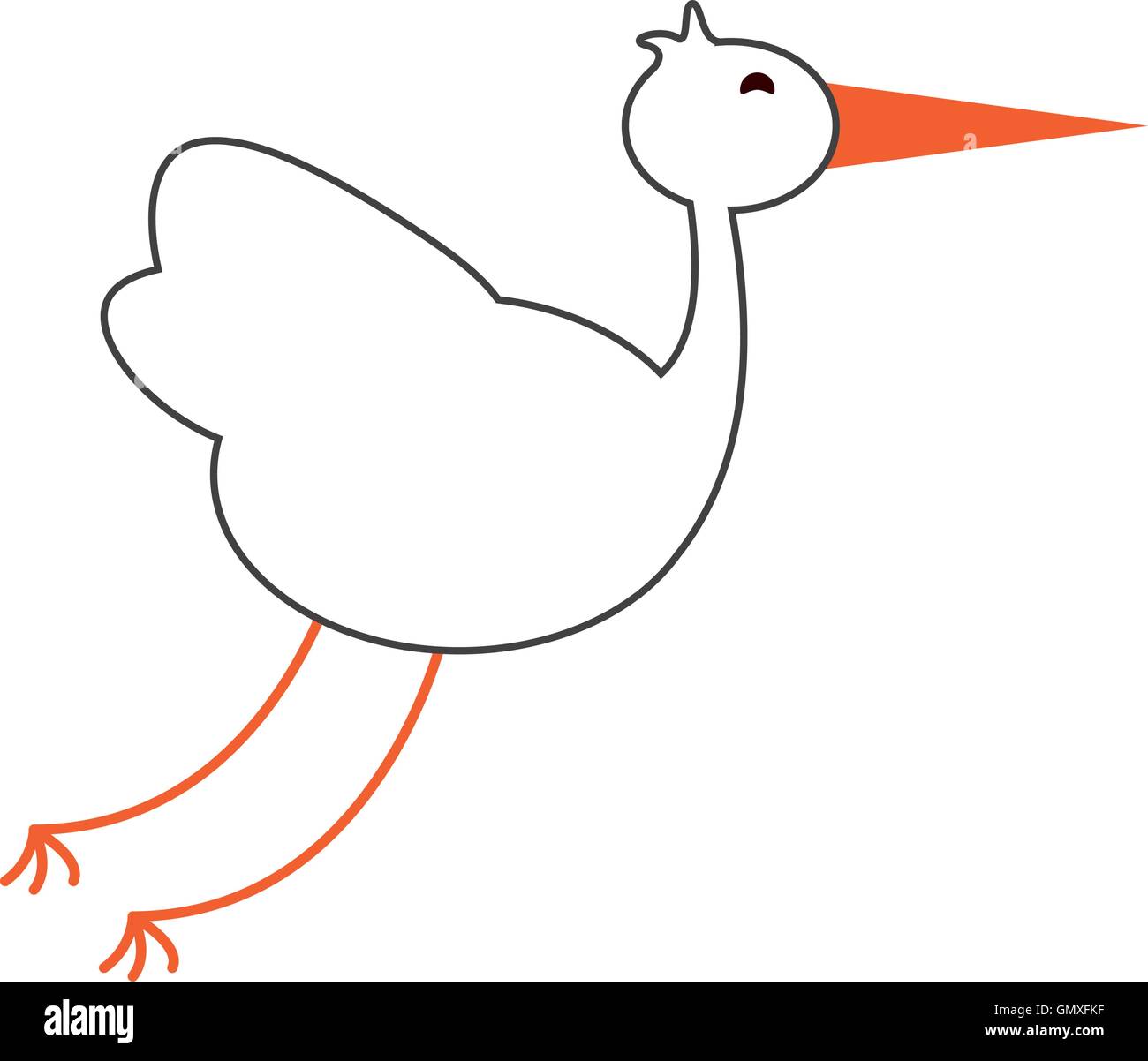 flying stork icon Stock Vector Image & Art - Alamy