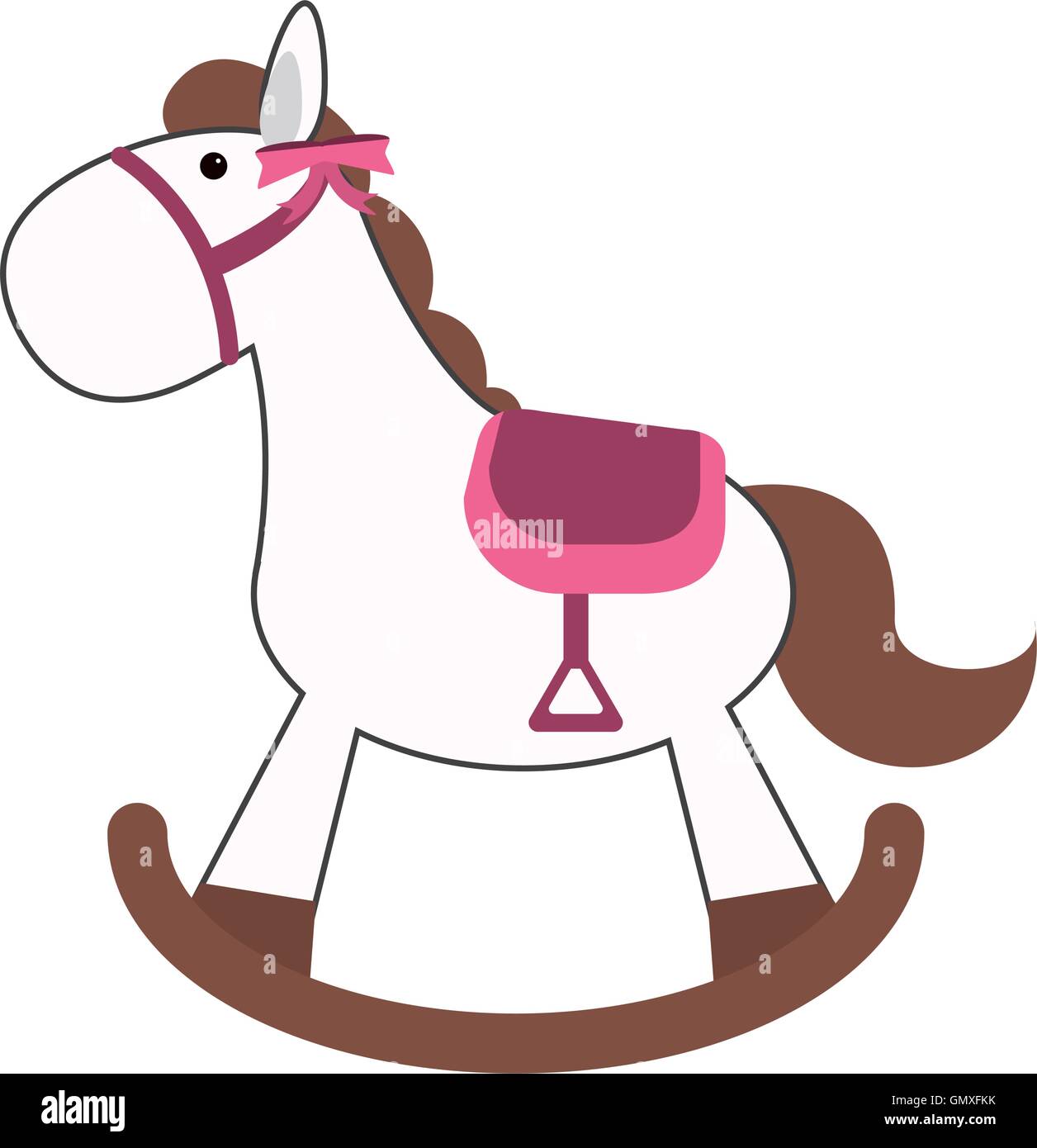 wood rocking horse icon Stock Vector Image & Art - Alamy