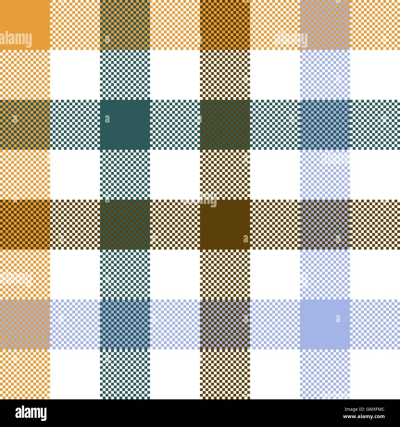 Colored check plaid seamless fabric texture. Vector illustration Stock ...