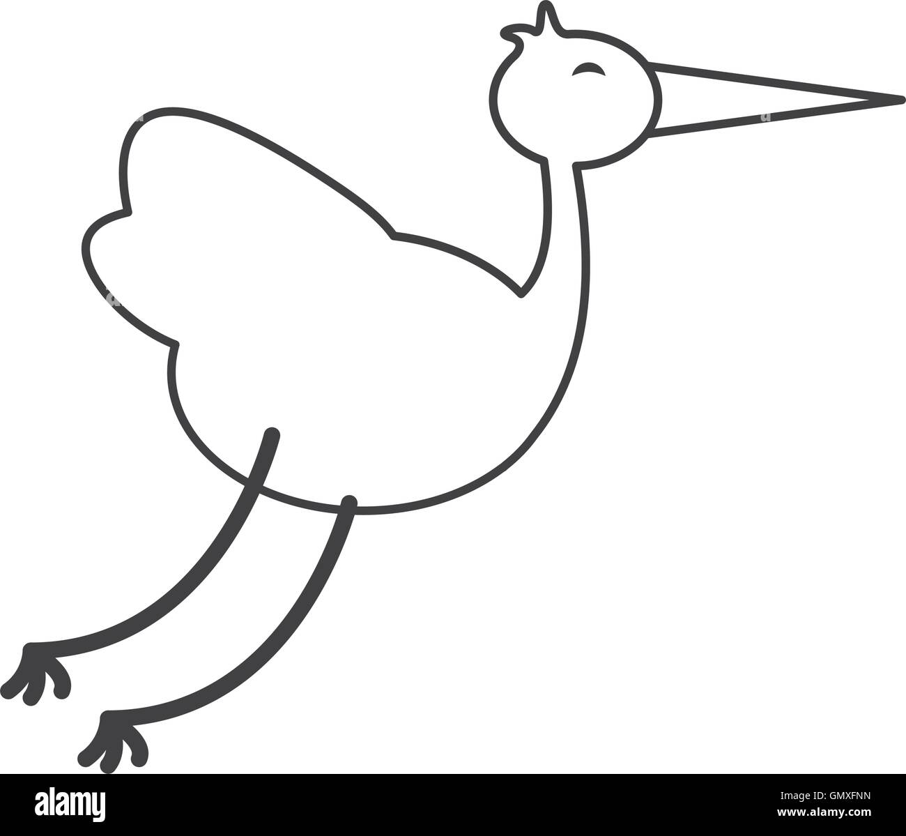 flying stork icon Stock Vector Image & Art - Alamy