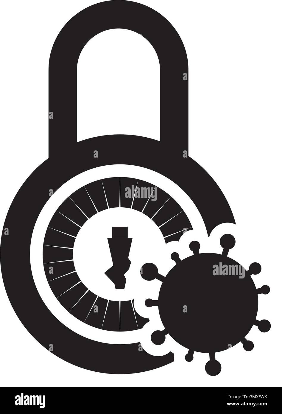 padlock security system design Stock Vector Image & Art - Alamy
