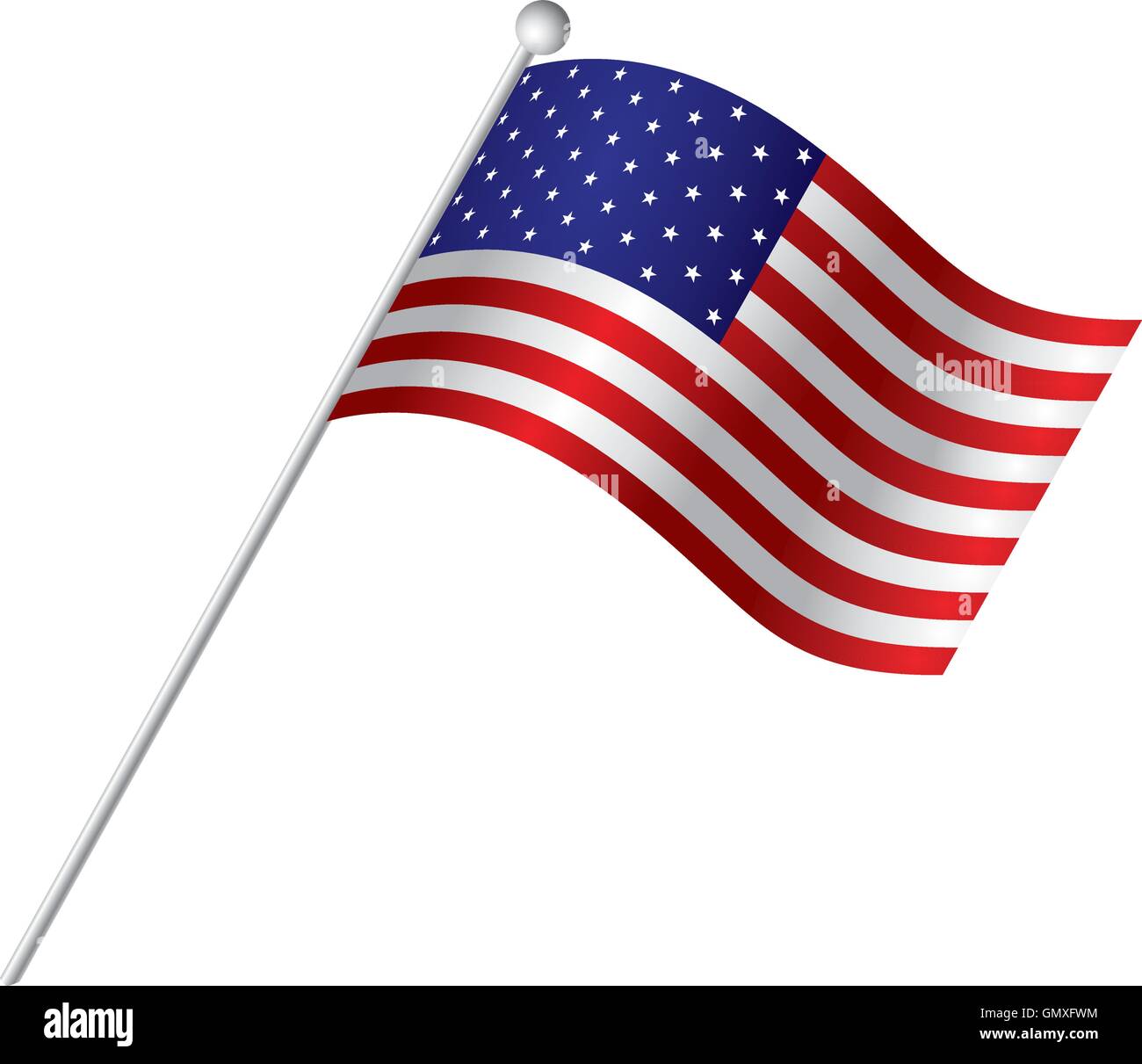 American flag digital Stock Vector Images - Alamy
