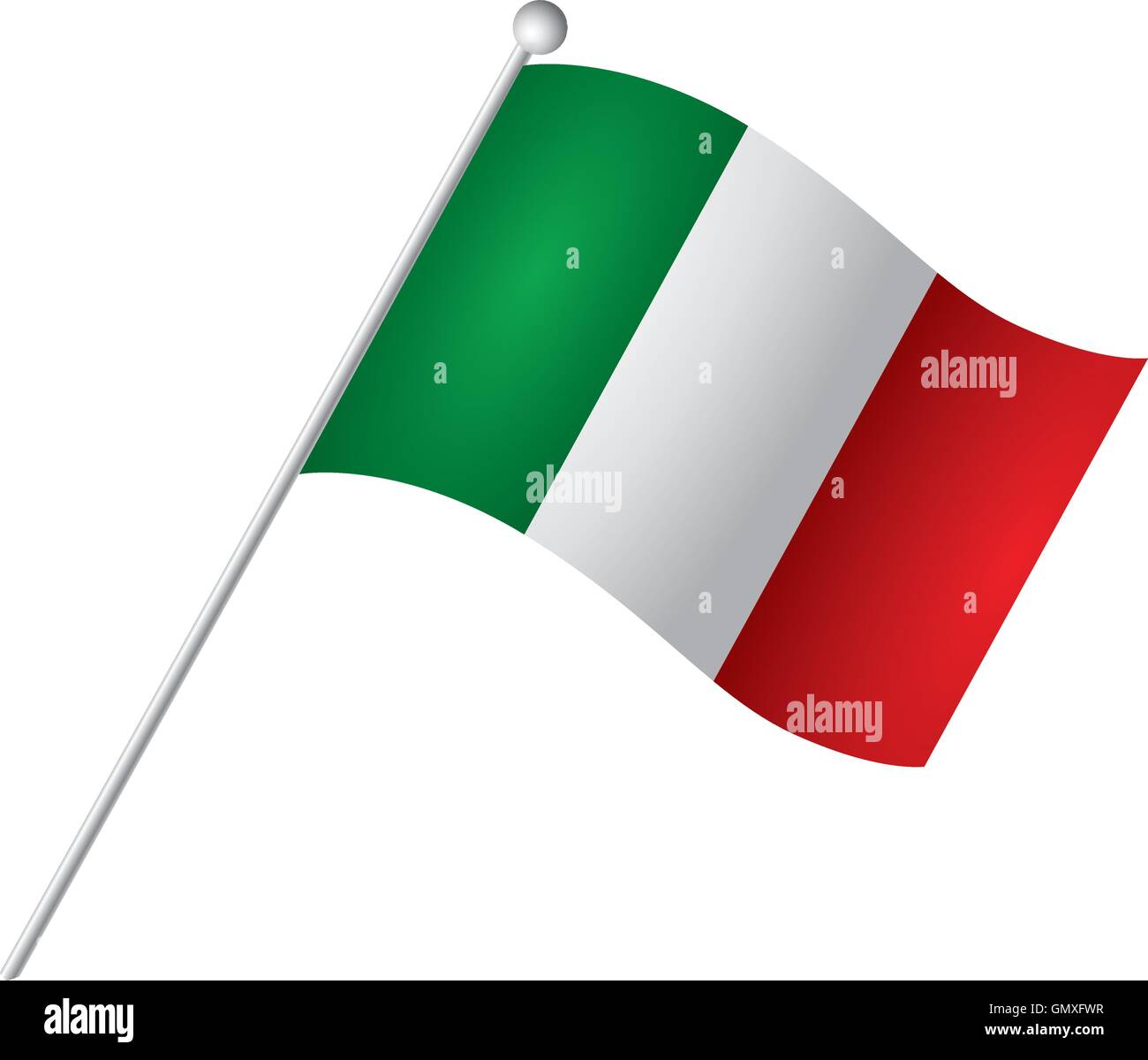 Isolated Italian flag, Vector illustration Stock Vector Image & Art - Alamy