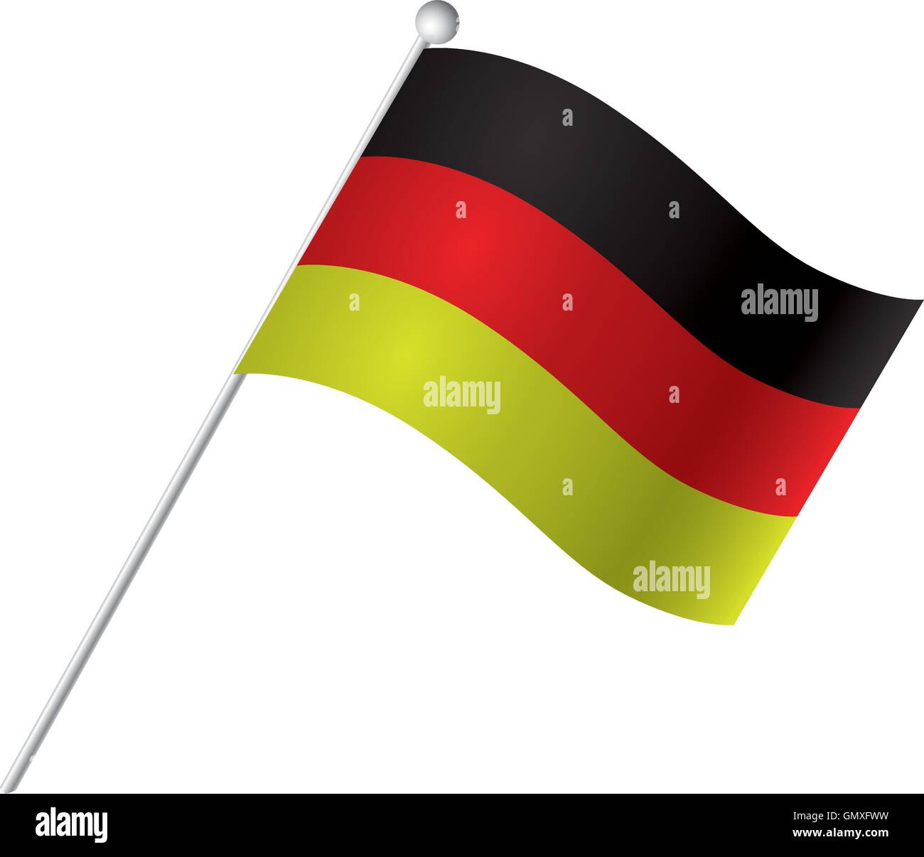 Isolated German flag, Vector illustration Stock Vector Image & Art - Alamy