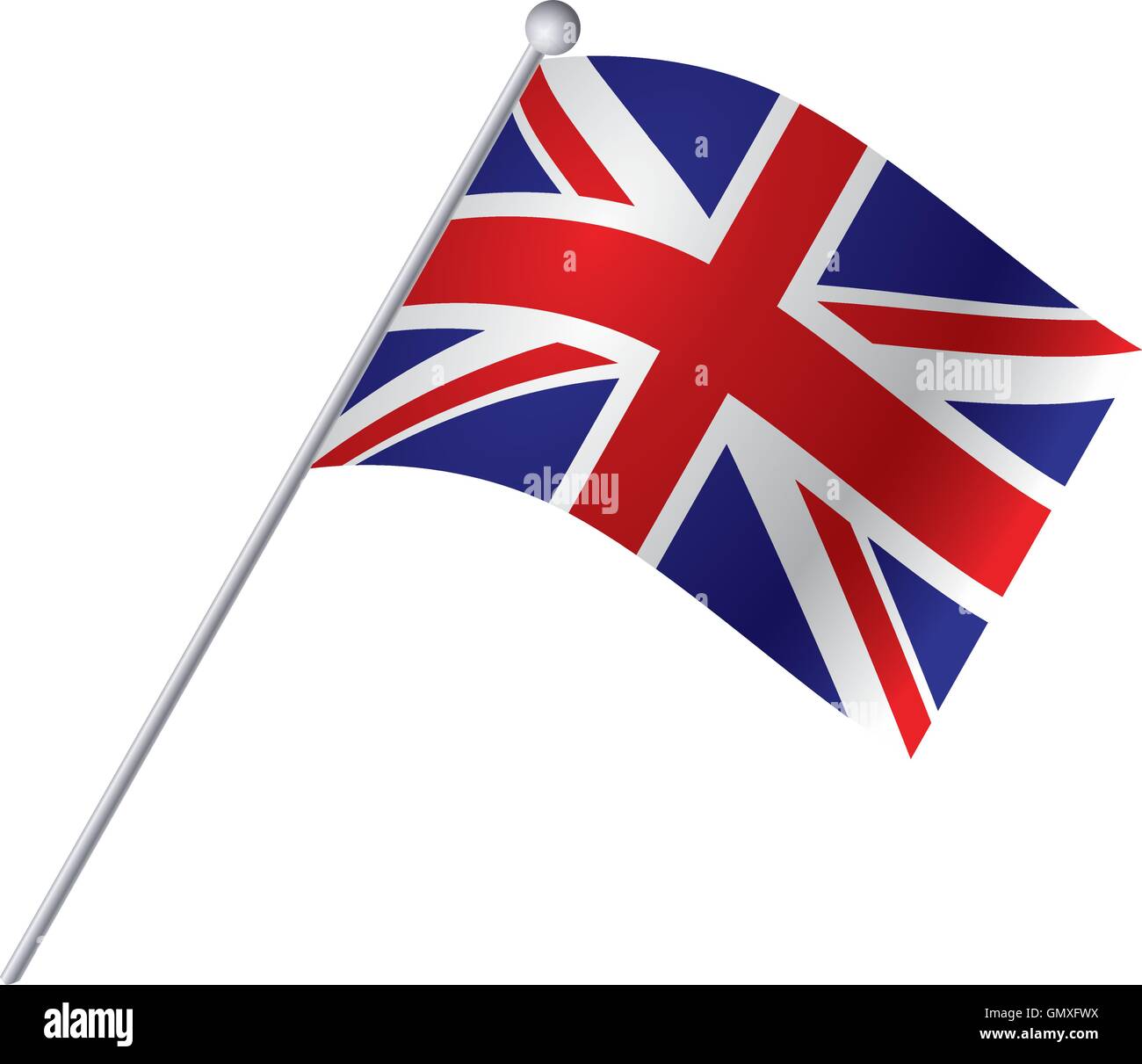 Isolated Flag of The United Kingdom, Vector illustration Stock Vector ...