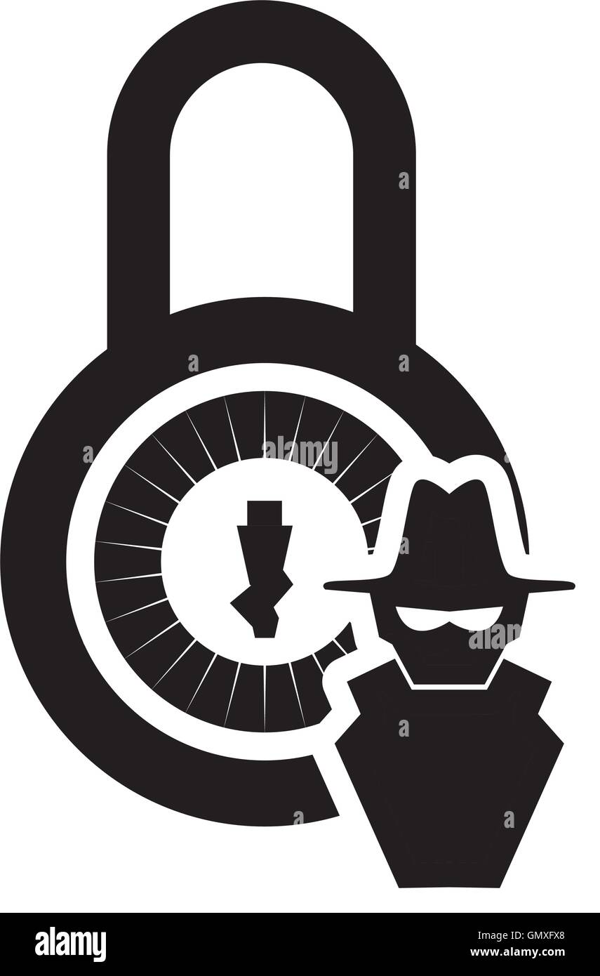 padlock security system design Stock Vector Image & Art - Alamy