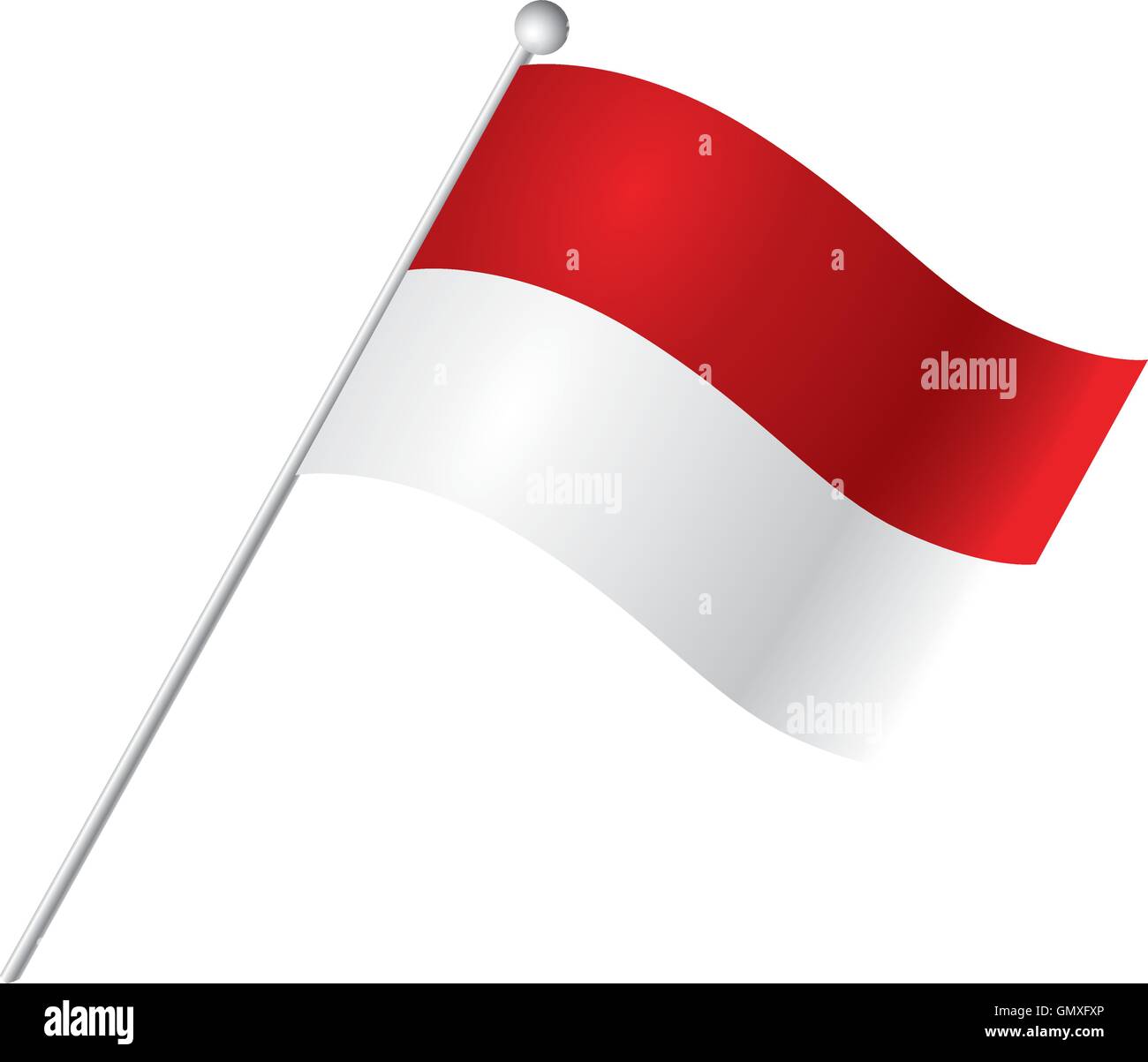 Isolated Indonesian flag, Vector illustration Stock Vector Image & Art ...