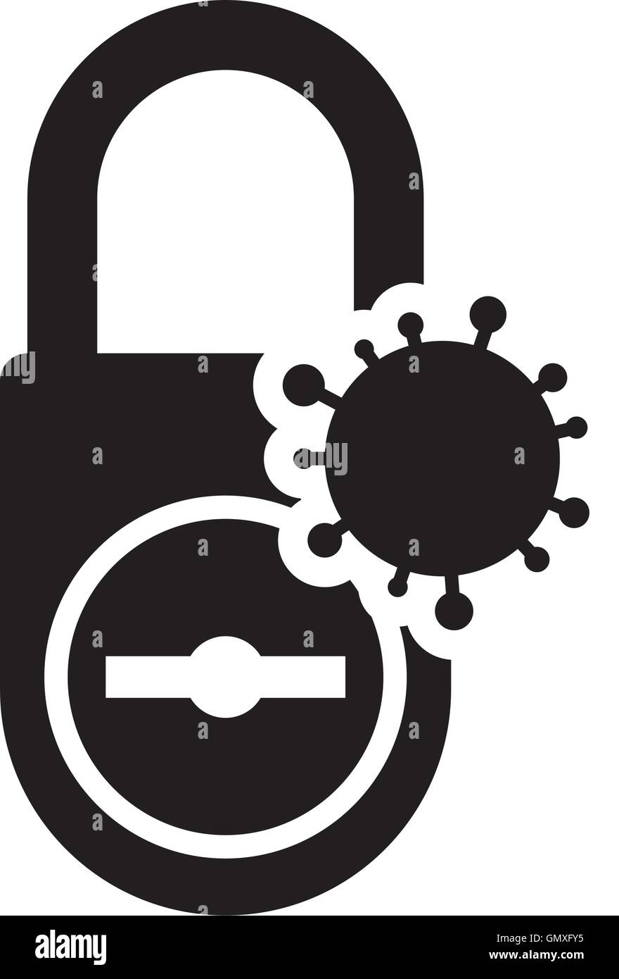 padlock security system design Stock Vector Image & Art - Alamy