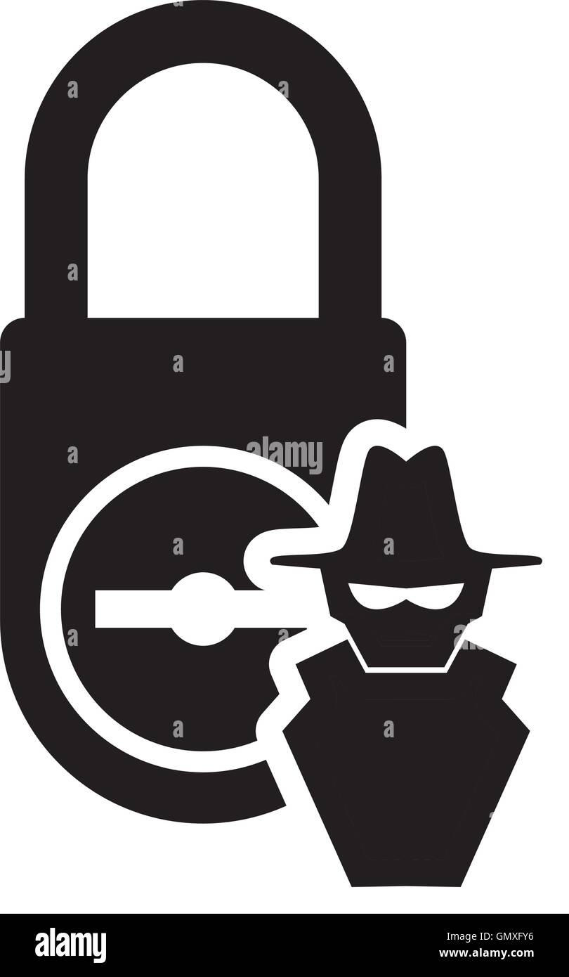 padlock security system design Stock Vector Image & Art - Alamy