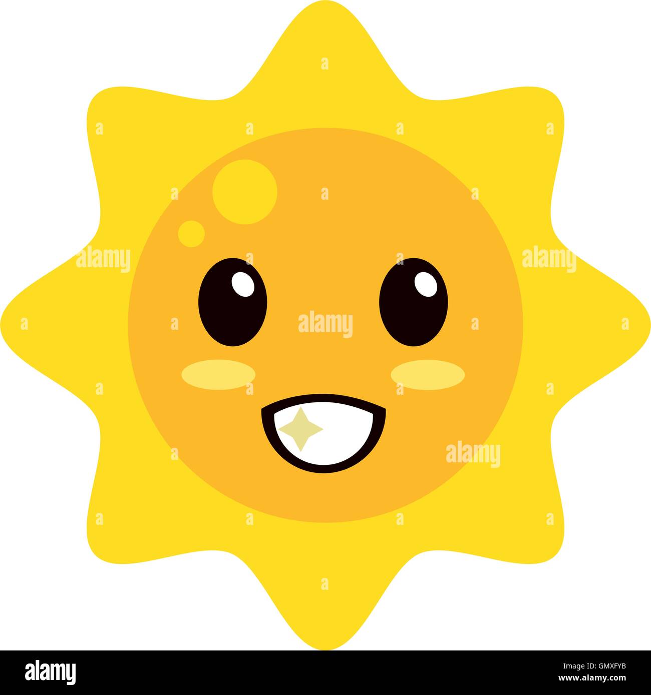 Kawaii sun cloud eyes hi-res stock photography and images - Alamy