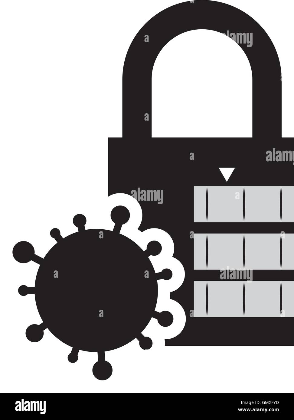 padlock security system design Stock Vector Image & Art - Alamy