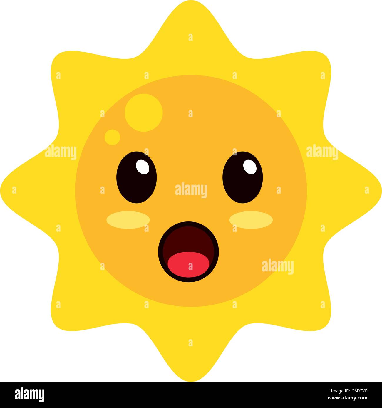 kawaii sun icon Stock Vector Image & Art - Alamy
