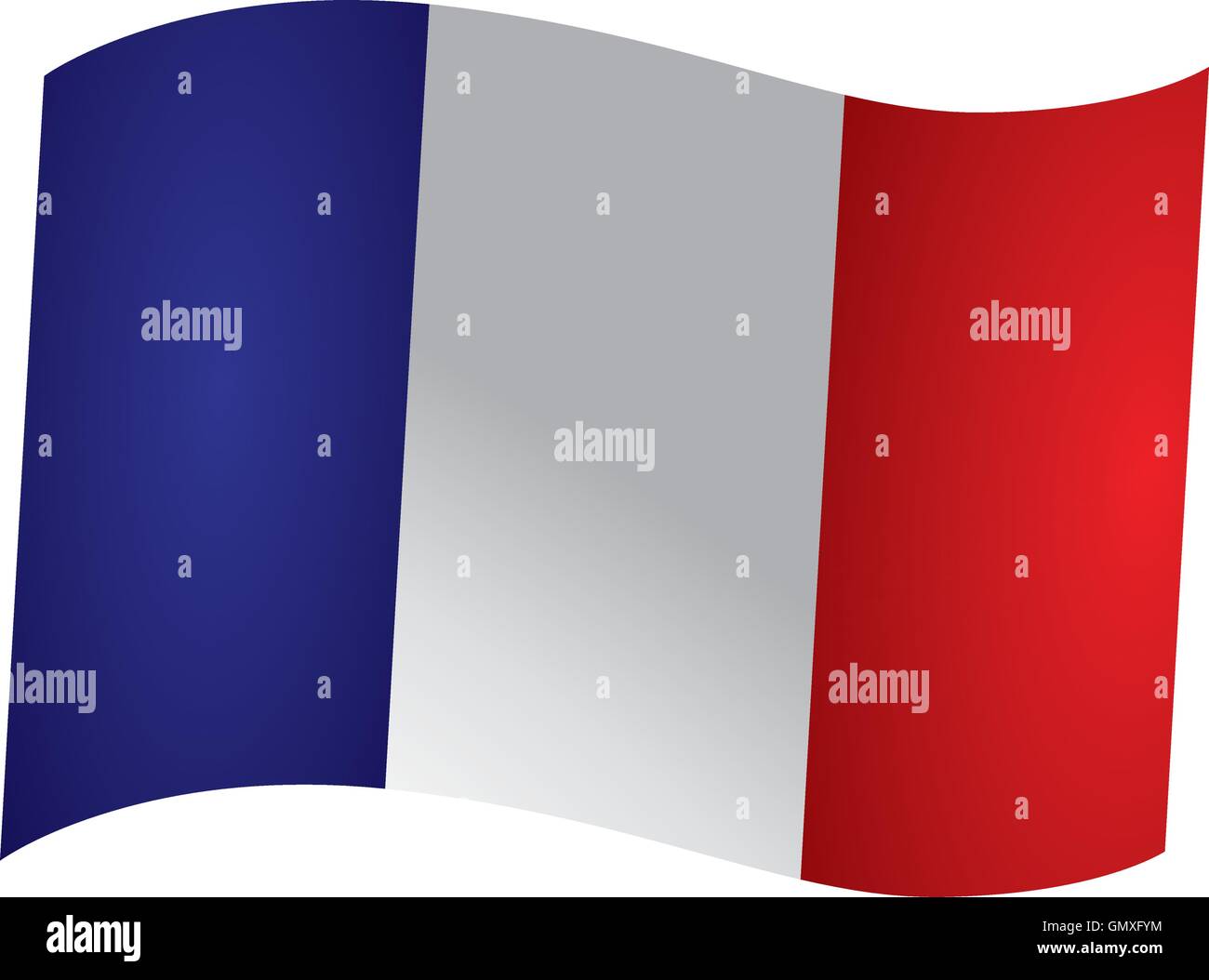 French flag pole Stock Vector Images - Alamy