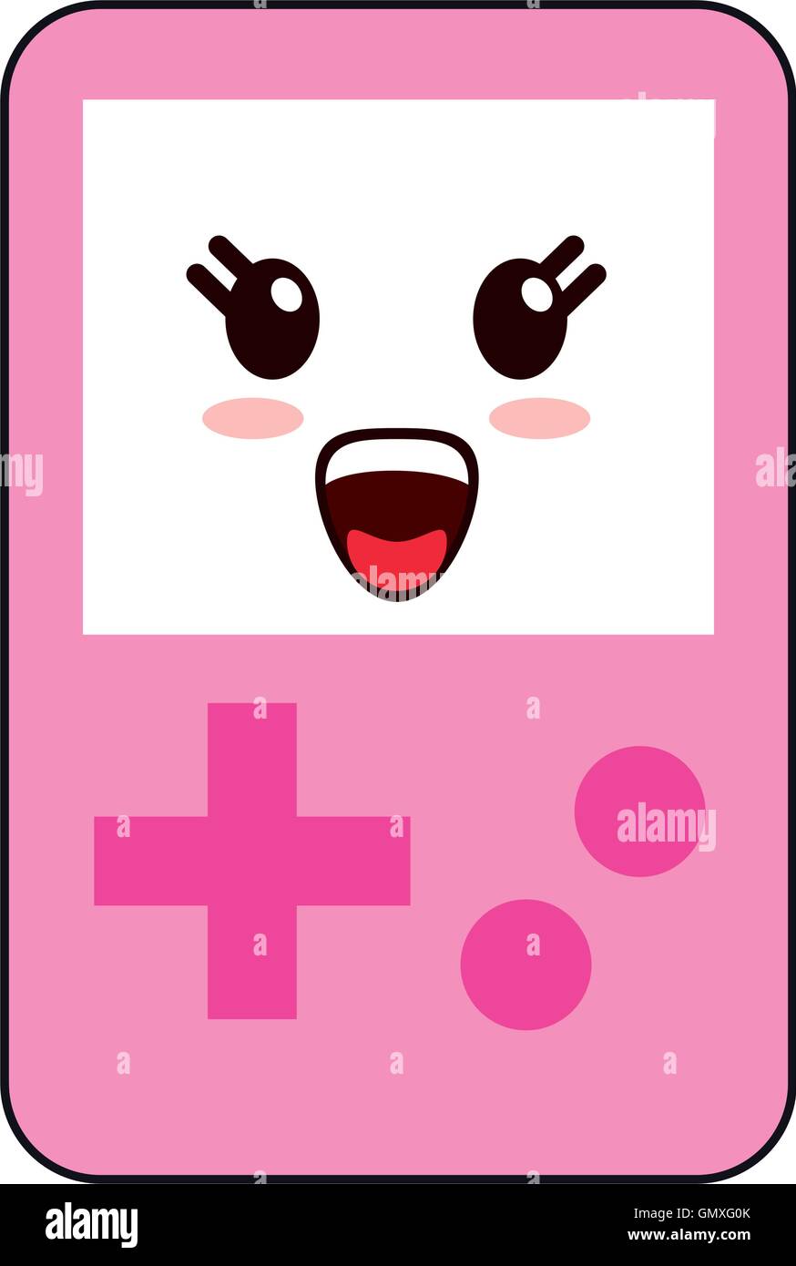 kawaii handheld console icon Stock Vector Image & Art - Alamy