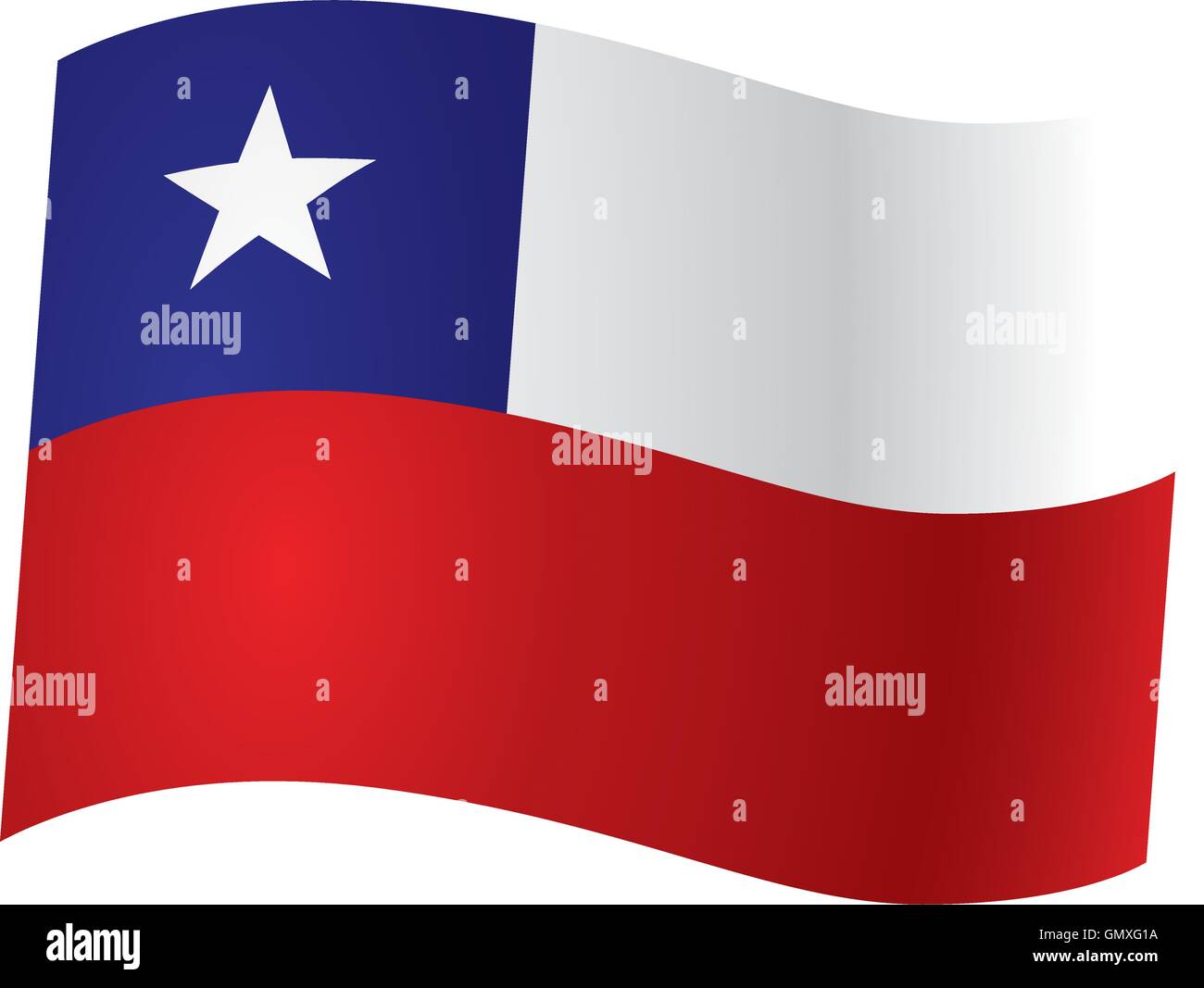 Isolated flag of Chile, Vector illustration Stock Vector Image & Art ...