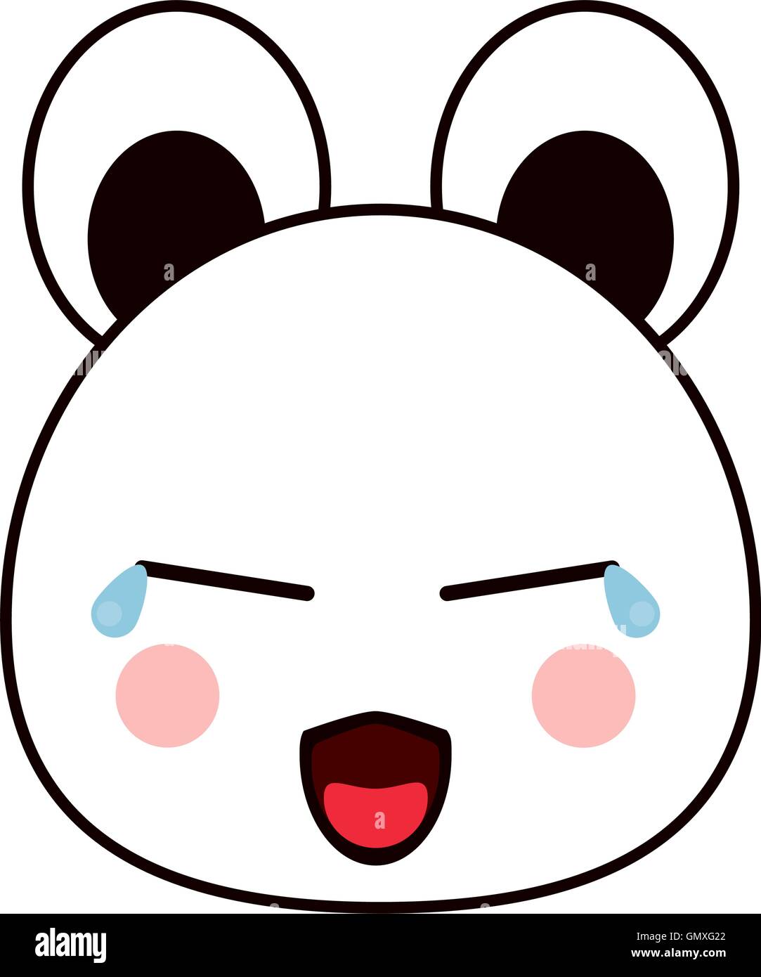 kawaii bear emoticon icon Stock Vector Image & Art - Alamy