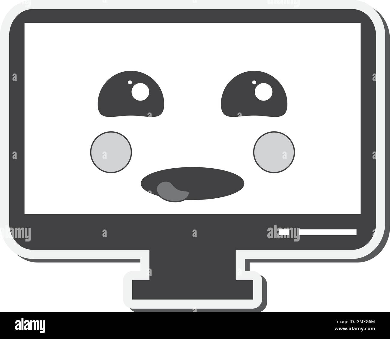 kawaii computer icon Stock Vector Image & Art - Alamy