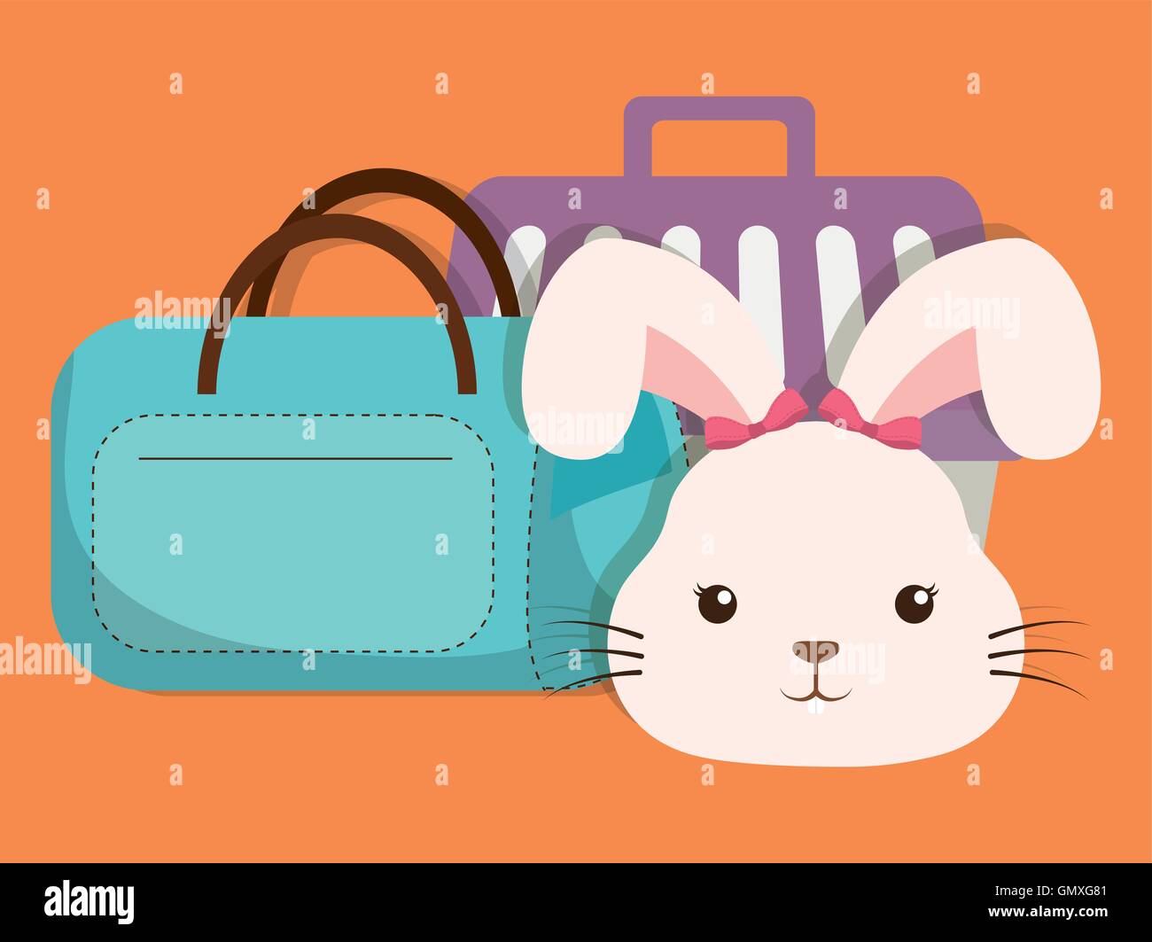 rabbit cartoon pet design Stock Vector Image & Art - Alamy