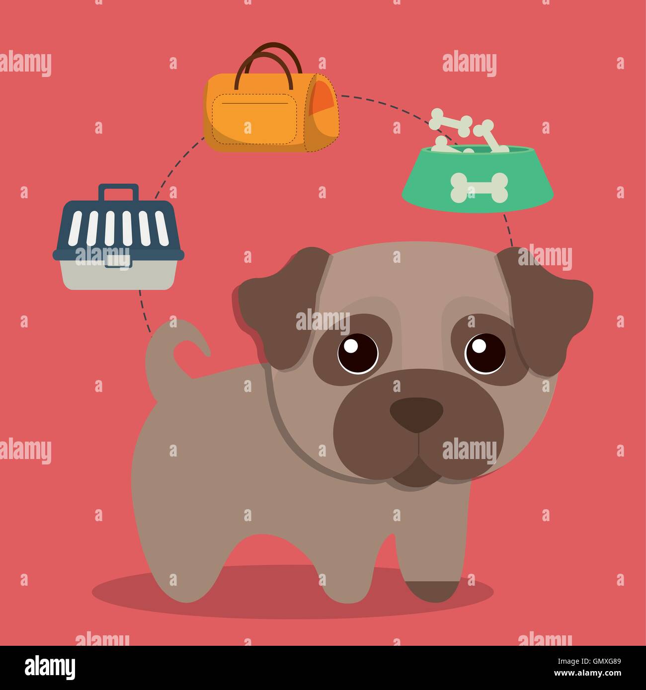 dog cartoon pet design Stock Vector Image & Art - Alamy