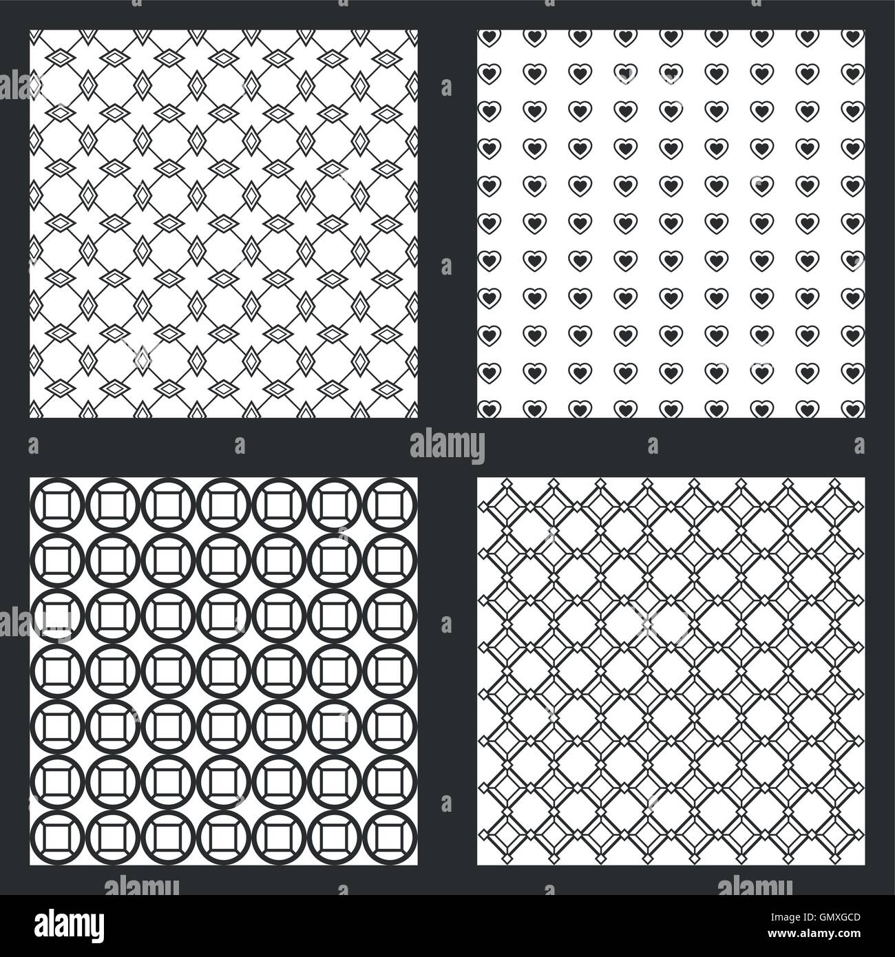 four frames of wallpapers design Stock Vector Image & Art - Alamy