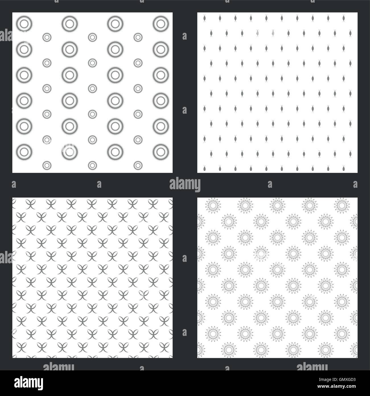 four frames of wallpapers design Stock Vector Image & Art - Alamy