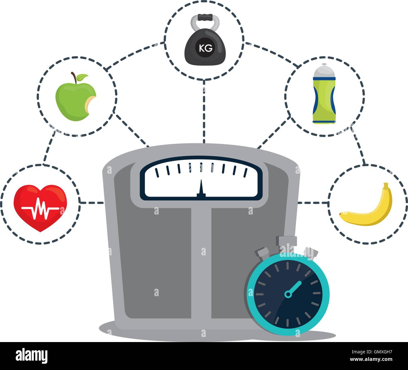 scale healthy lifestyle design Stock Vector Image & Art - Alamy