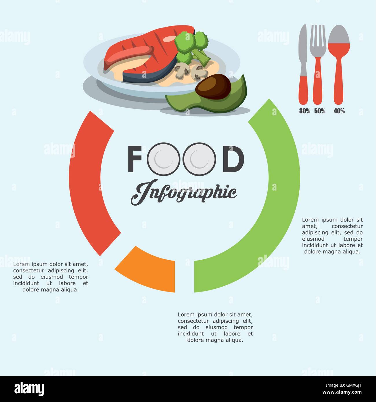 healthy and organic food design Stock Vector Image & Art - Alamy