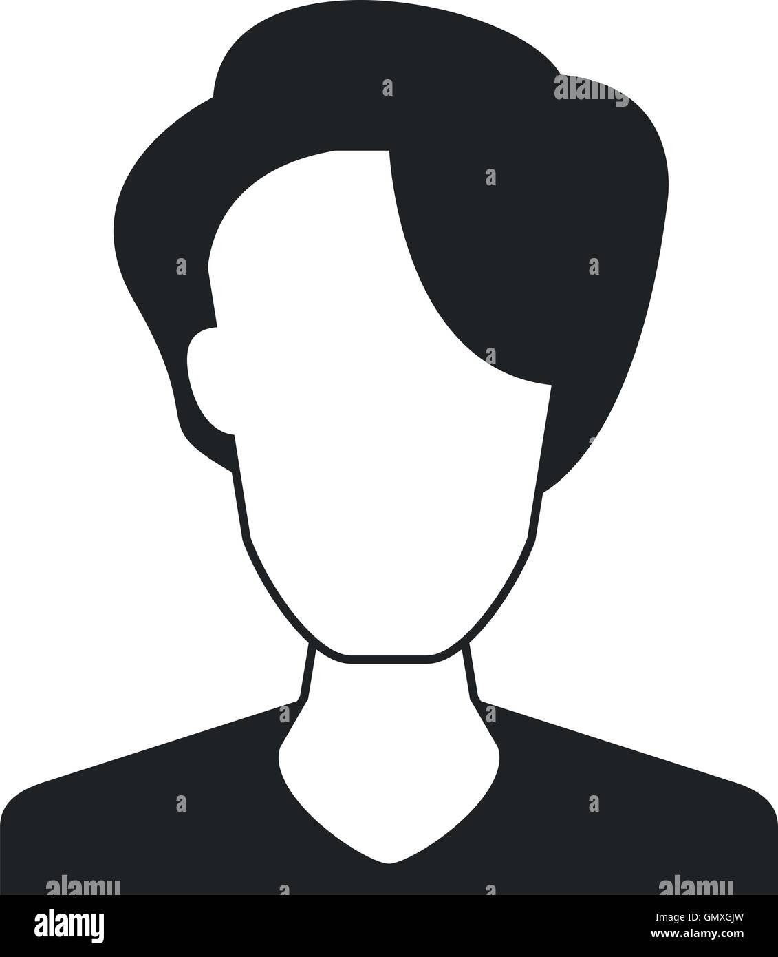 faceless woman portrait icon Stock Vector Image & Art - Alamy