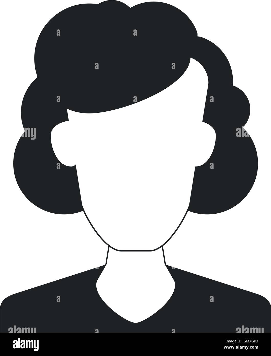 Lady no shirt Stock Vector Images - Alamy