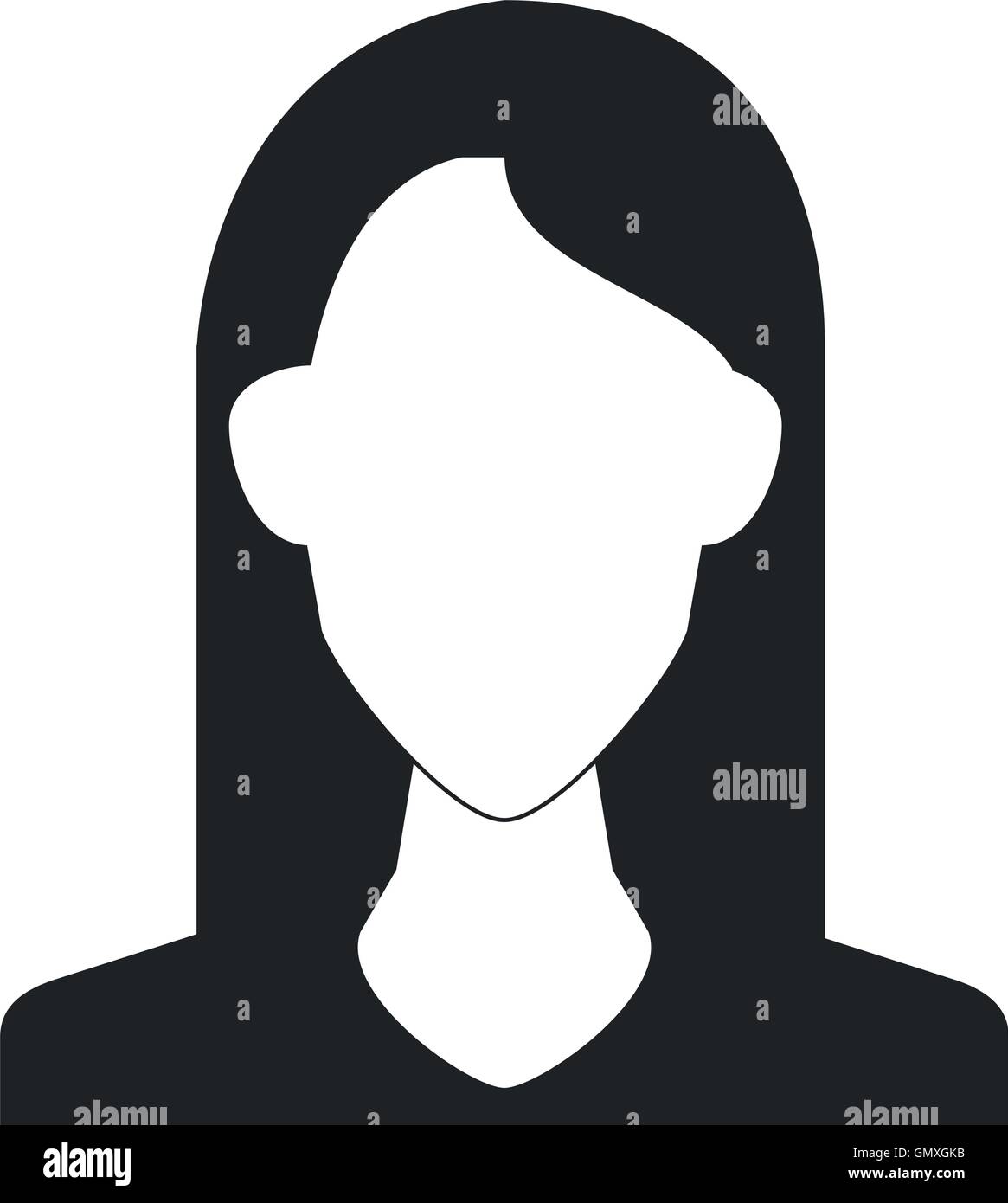 faceless woman portrait icon Stock Vector Image & Art - Alamy