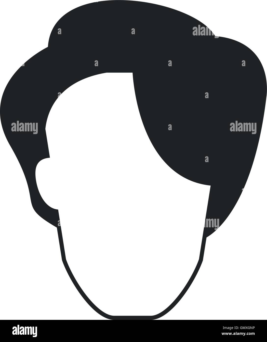 faceless woman portrait icon Stock Vector Image & Art - Alamy