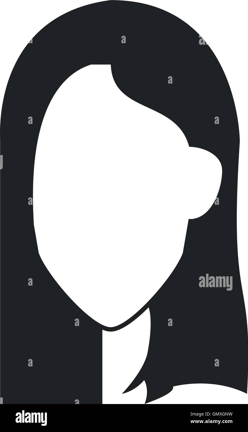 faceless woman portrait icon Stock Vector Image & Art - Alamy