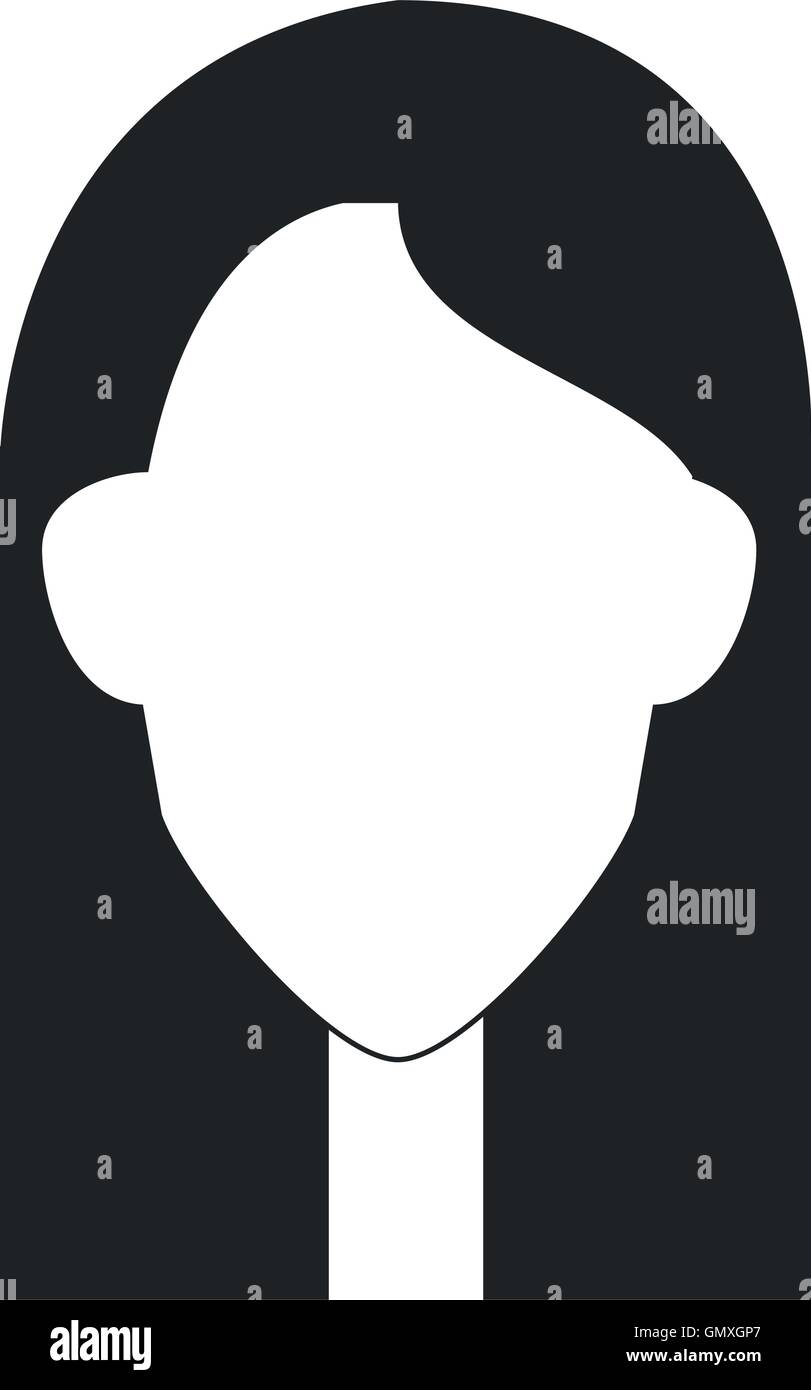 faceless woman portrait icon Stock Vector Image & Art - Alamy