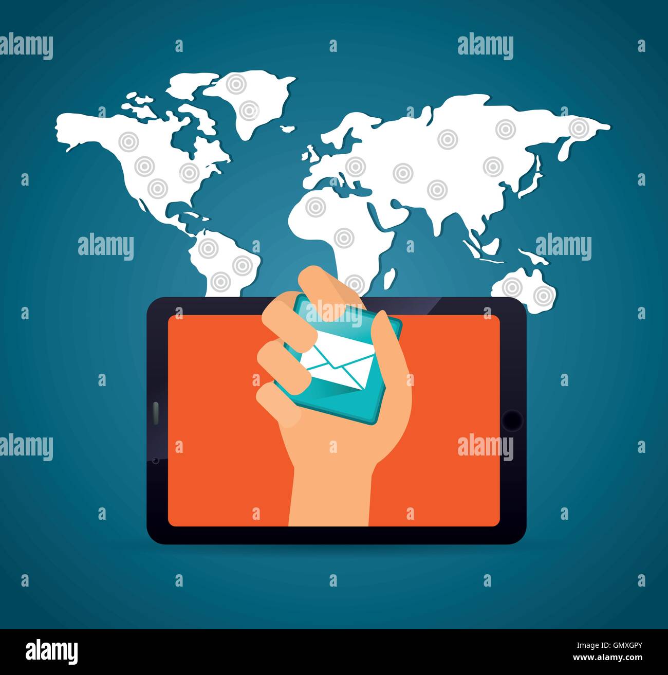 tablet mobile apps design Stock Vector Image & Art - Alamy