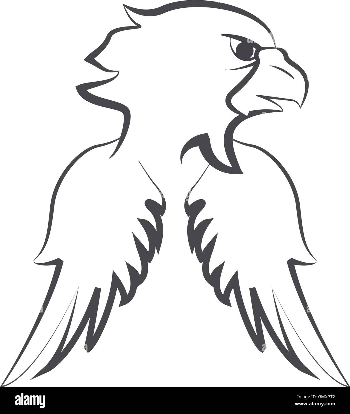 eagle emblem icon Stock Vector Image & Art - Alamy