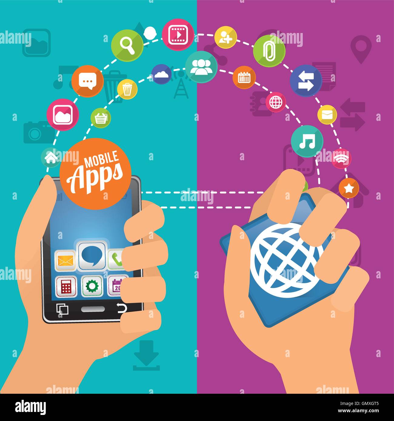 Gratis apps Stock Vector Images - Alamy