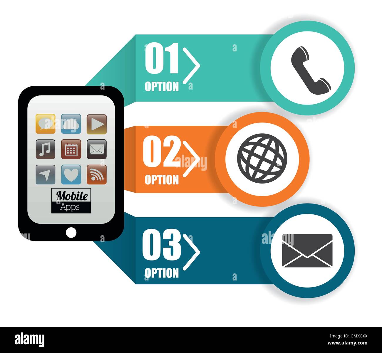 smartphone options mobile apps design Stock Vector Image & Art - Alamy