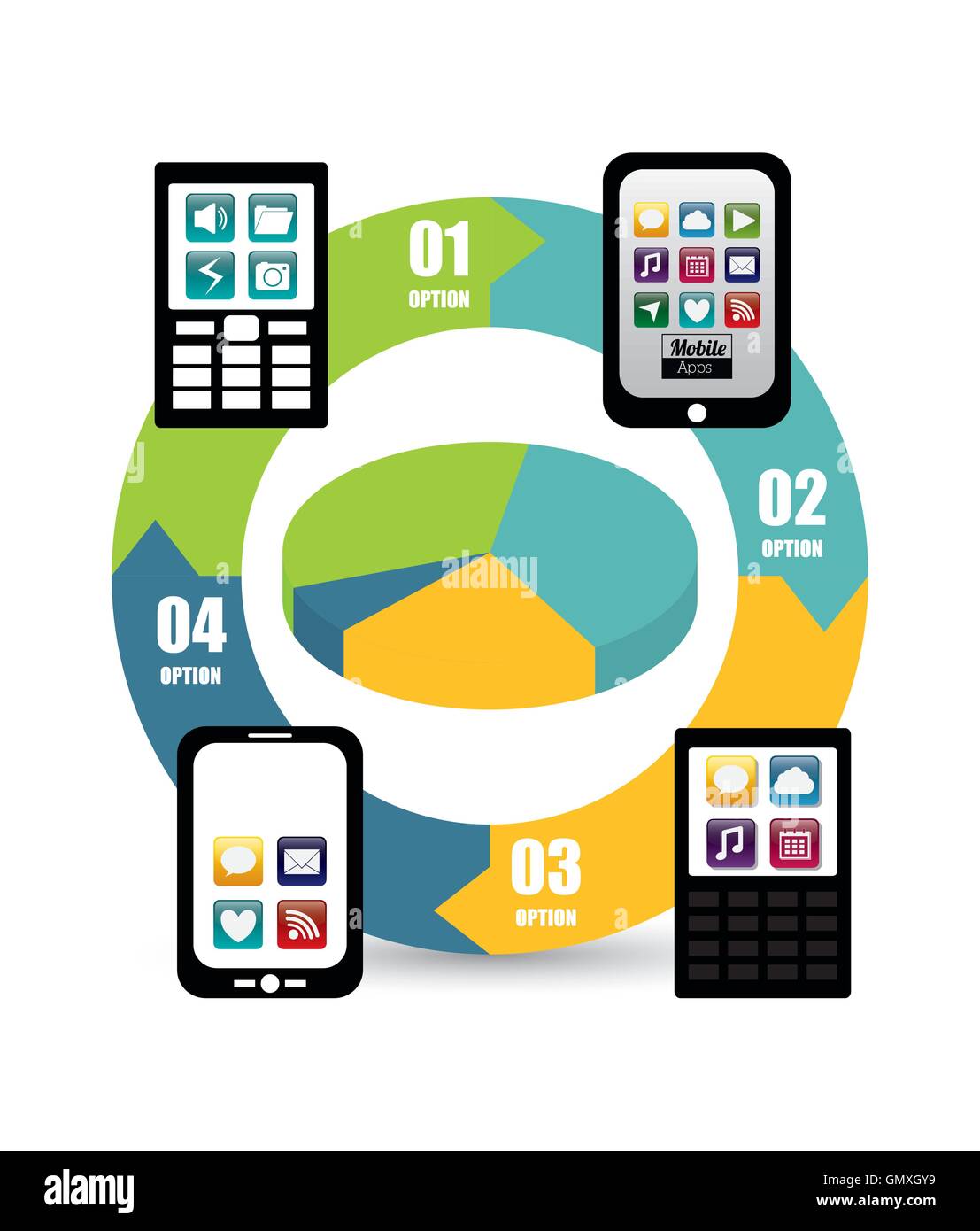cellphone mobile apps design Stock Vector Image & Art - Alamy